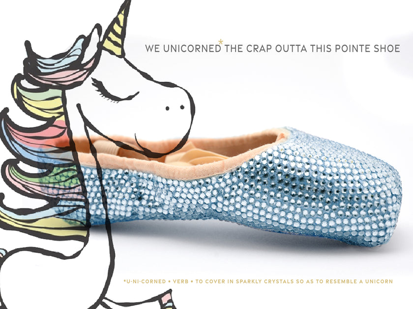 We UNICORNED the crap outta some pointe shoes.... – Sugar Sidewalk