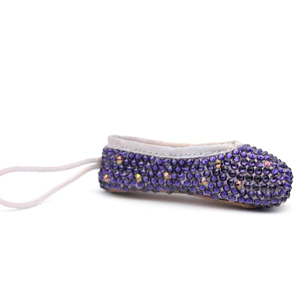 purple pointe shoes ballet